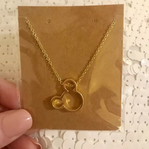 Jewelry | Mickey Mouse Gold Necklace | Poshmark